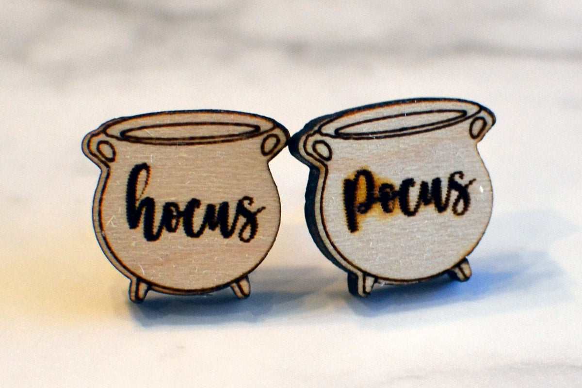 Hocus Pocus Cauldron Studs – Nooks and Nobles